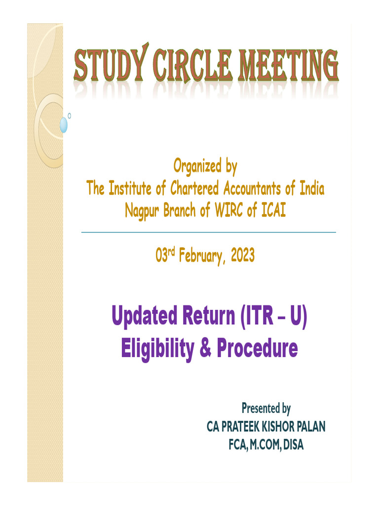 Updated_Return_PPT | PDF | Tax Refund | Taxes