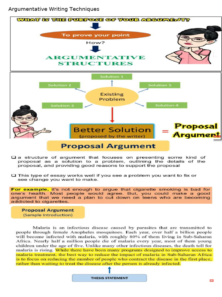 Argumentative Writing Techniques | PDF