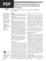 ACL-RSI Score Summary and Calculator | PDF | Knee | Limbs (Anatomy)