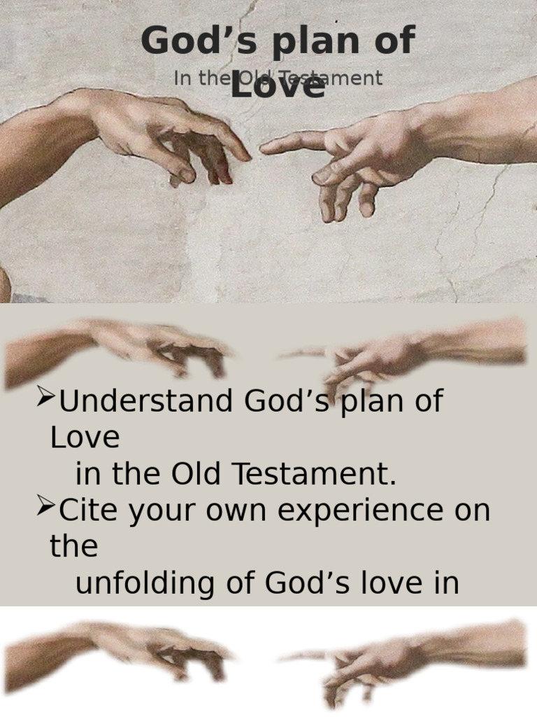 Lesson 1 God's Plan of Salvation in The Old Testament | PDF