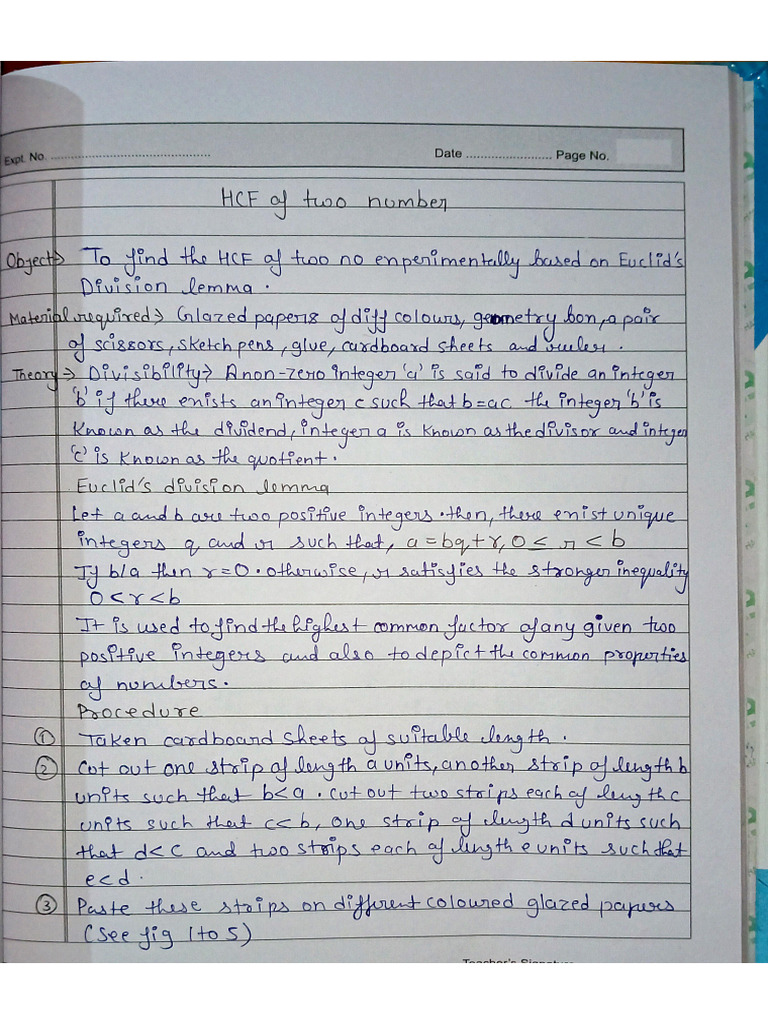 Class 10th Maths Lab Manual 2023 24 Pdf