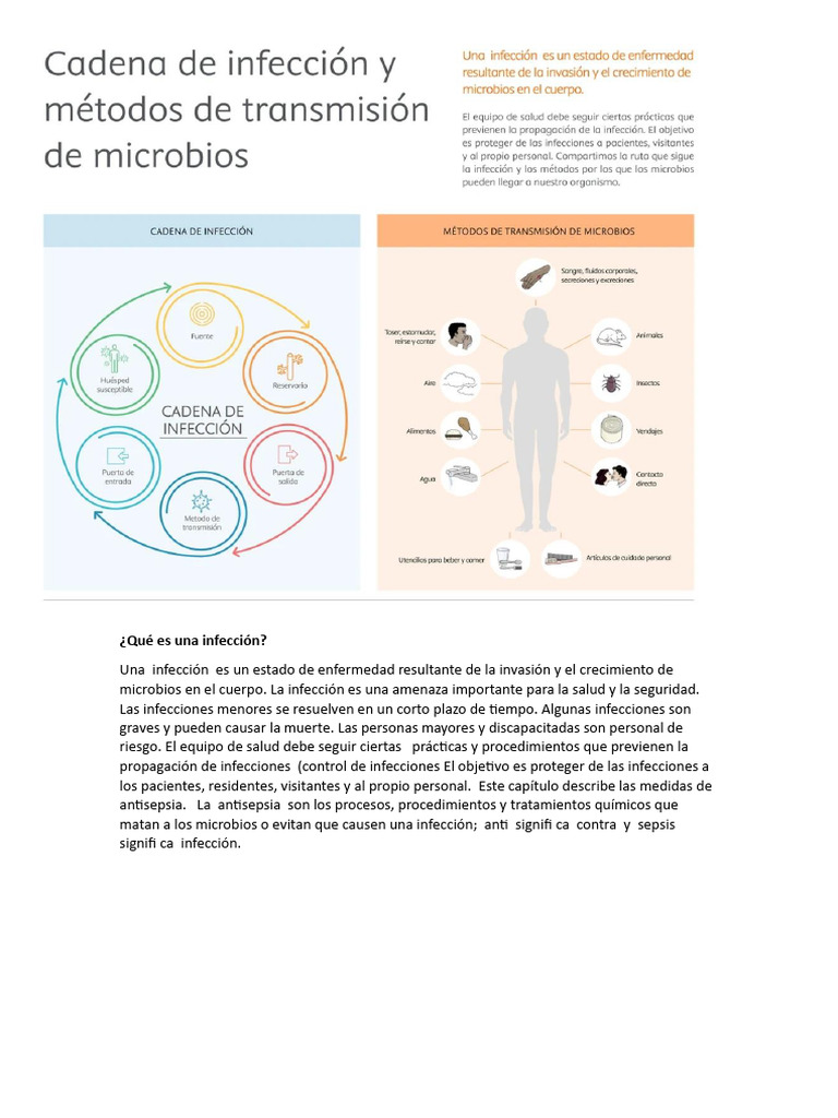 Cadena de Infeccion | PDF | Infección | Patógeno