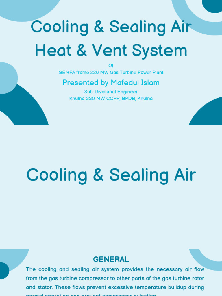 GE 9FA Gas Turbine Cooling System Overview | PDF | Turbine | Gas Turbine