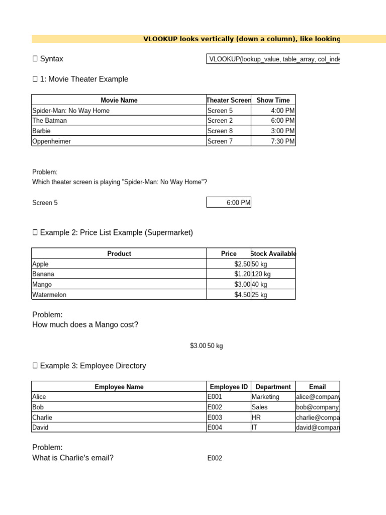 Mastering Excel - Handson Examples | PDF