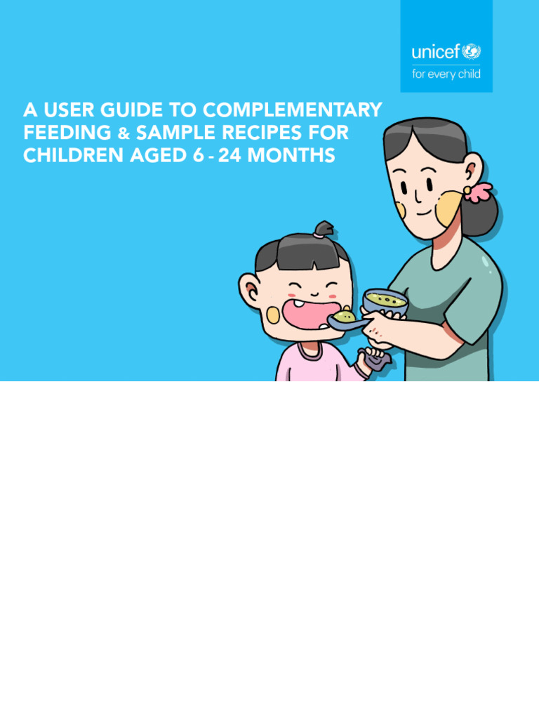 A User Guide To Complementary Feeding & Sample Recipes For Children ...