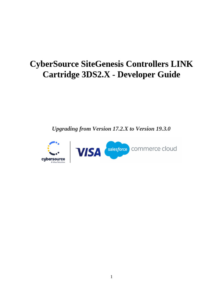 CyberSource SiteGenesis Migration Guide | PDF | Parameter (Computer Programming) | Computer ...