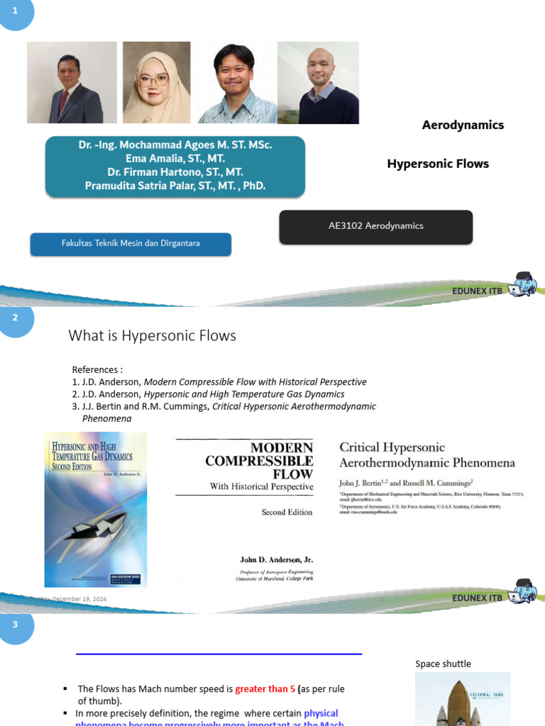Week 15 Hypersonic Flows | PDF | Hypersonic Speed | Fluid Dynamics