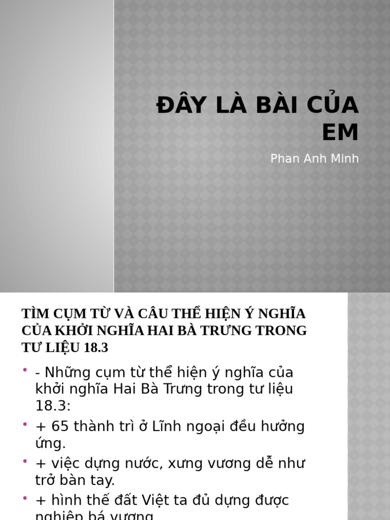 Bài Của Phan Anh Minh-6A3 | PDF