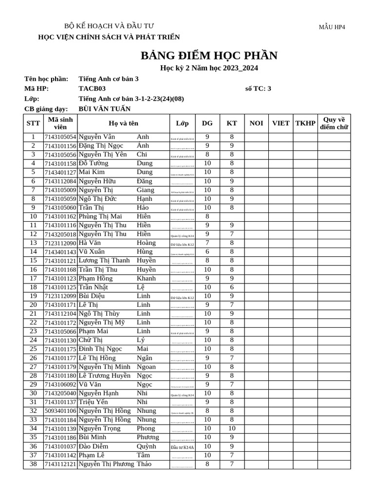 Tiếng Anh cơ bản 3-1-2-23 | PDF