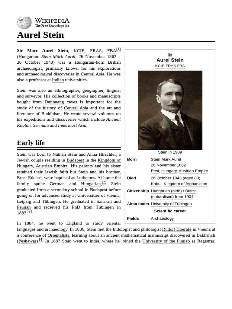 Aurel_Stein | PDF