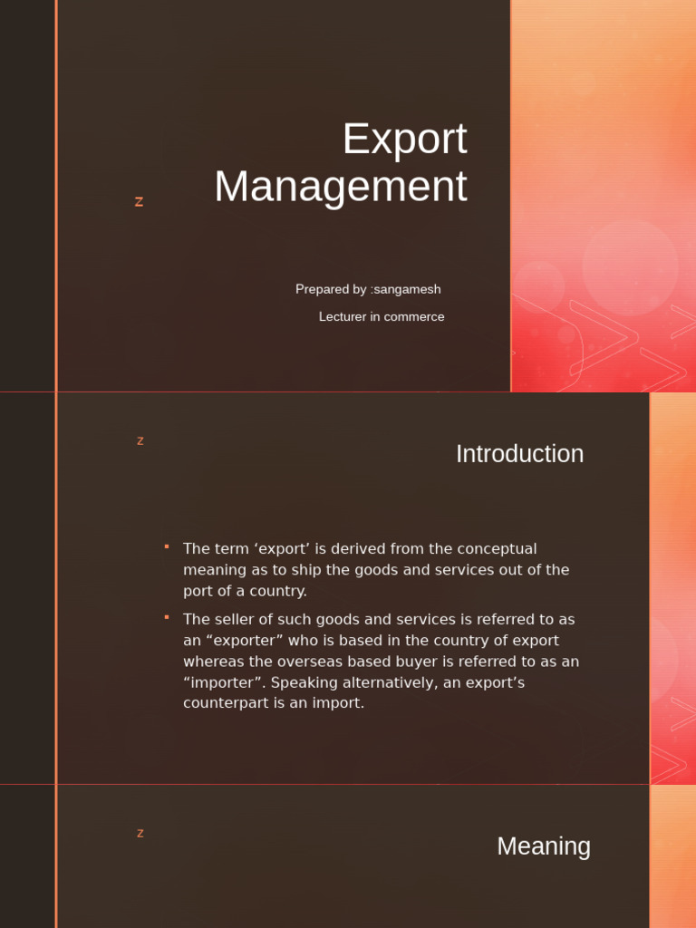 Export Management | PDF | Receipt | Bill Of Lading