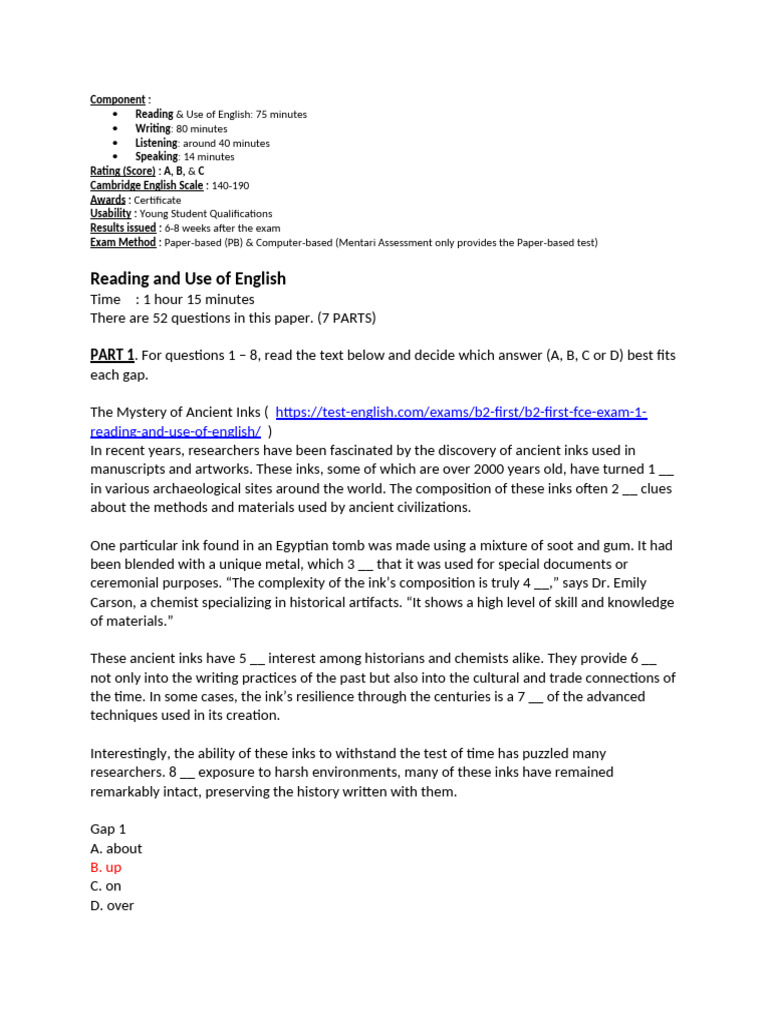 Final Attempt B2 Prep | PDF | Efficient Energy Use