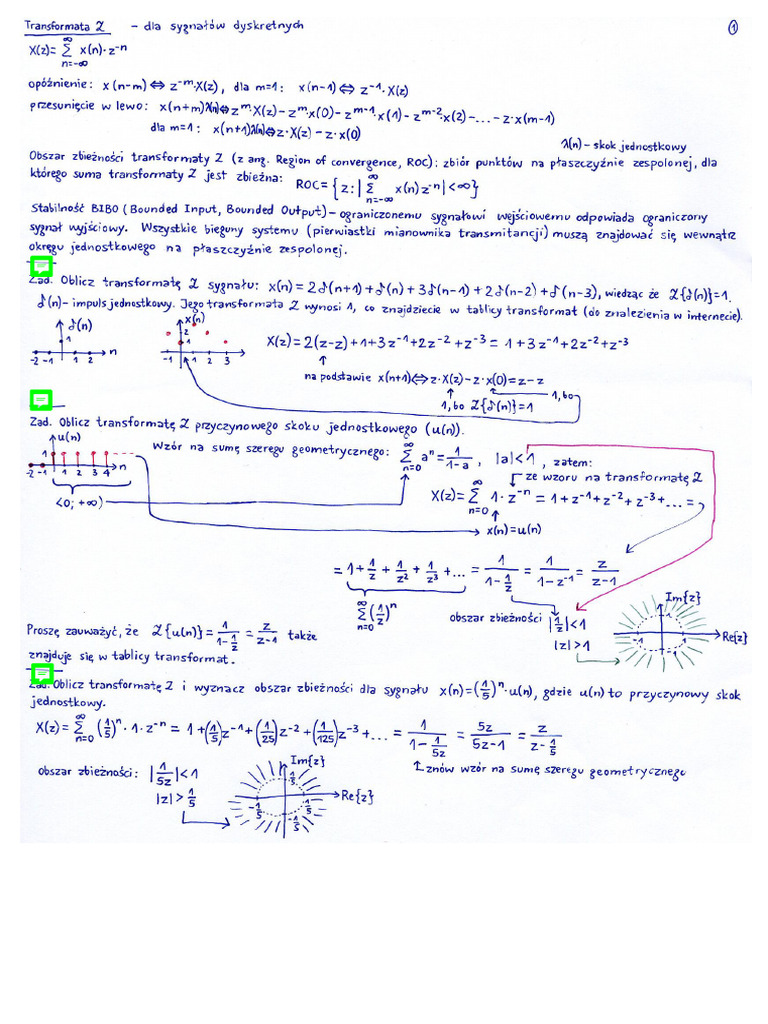 TPS zad-09-IAiR - Z-Transformacja | PDF