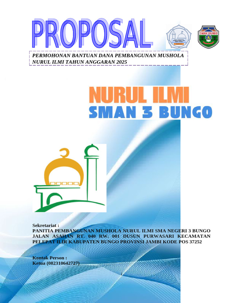 Proposal Pembangunan Mushola Nurul Ilmi Tahun 2025 | PDF