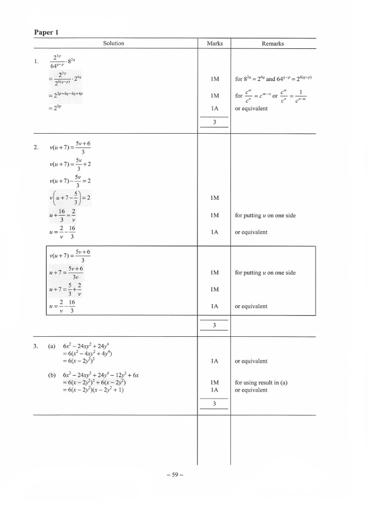 Compulsory Part Paper 2 Solutions | PDF | Classical Geometry ...