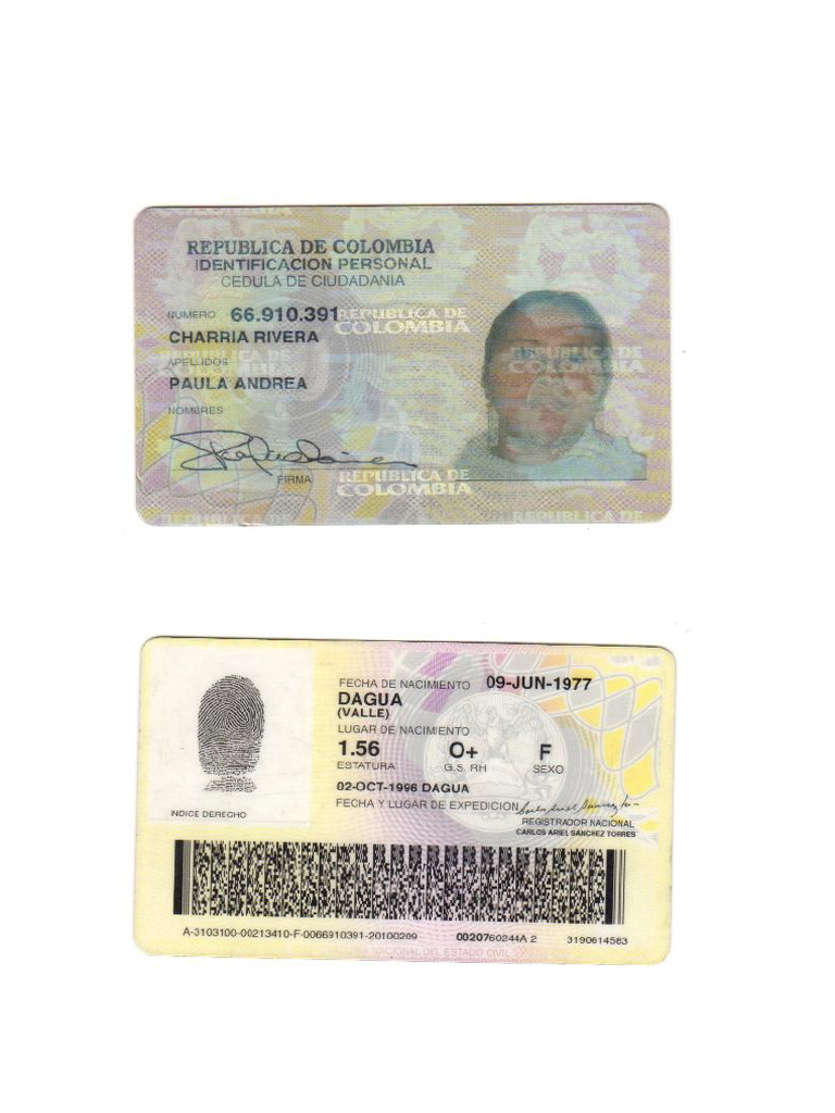 1.cedula Paula Andrea Charria PDF | PDF