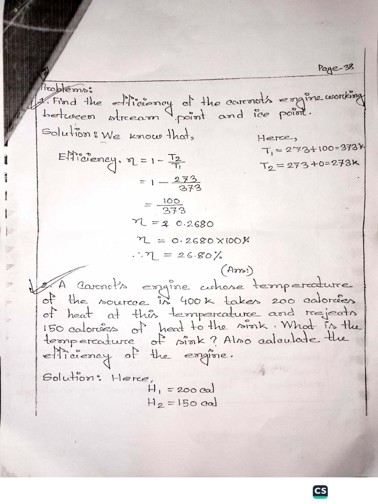 Thermodynamics Sheet 2 (New) | PDF