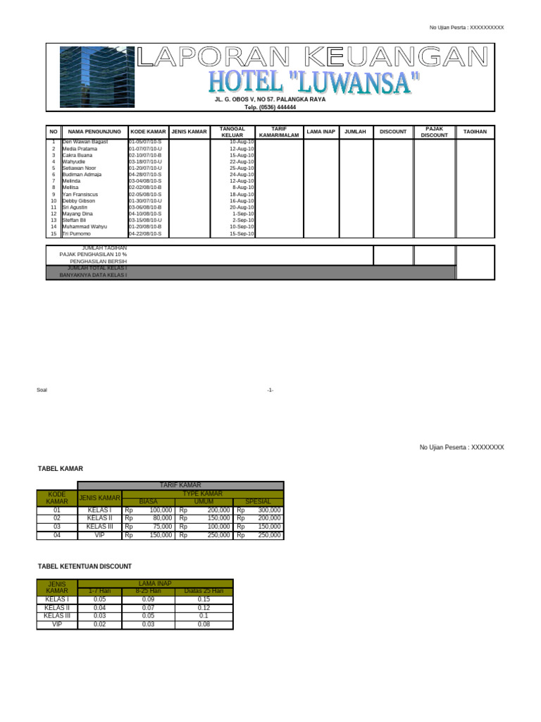 Soal Praktek Excel - 7 | PDF
