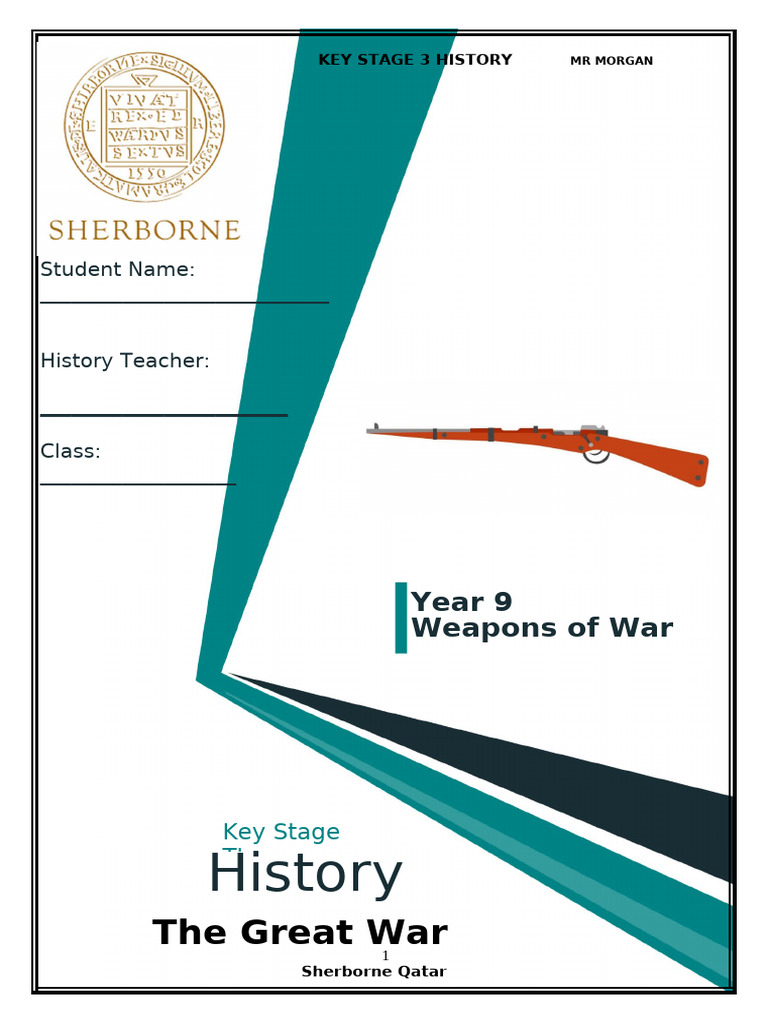 4 WB Year 9 World War 1 Weapons | PDF | 2nd Millennium Conflicts | Battles