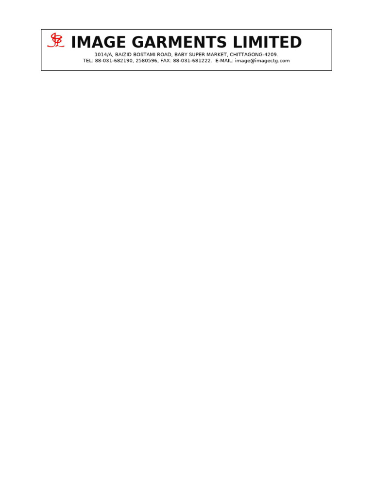 Image Garments PAD | PDF