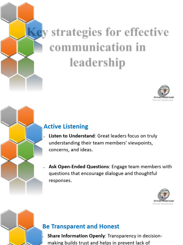 Effective Leadership Communication Strategies | PDF