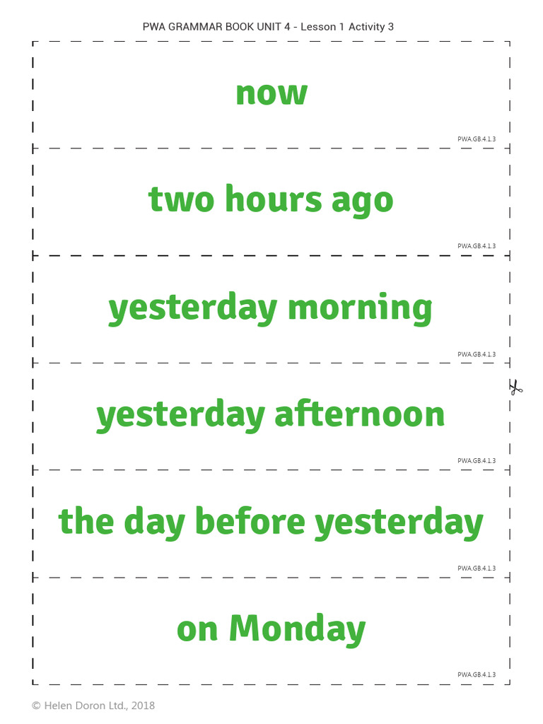 Grammar Book PWA - Downloads Unit - 4 - A4 | PDF