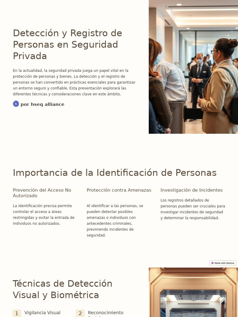 Deteccion y Registro de Personas en Seguridad Privada | PDF | La seguridad informática | Seguridad