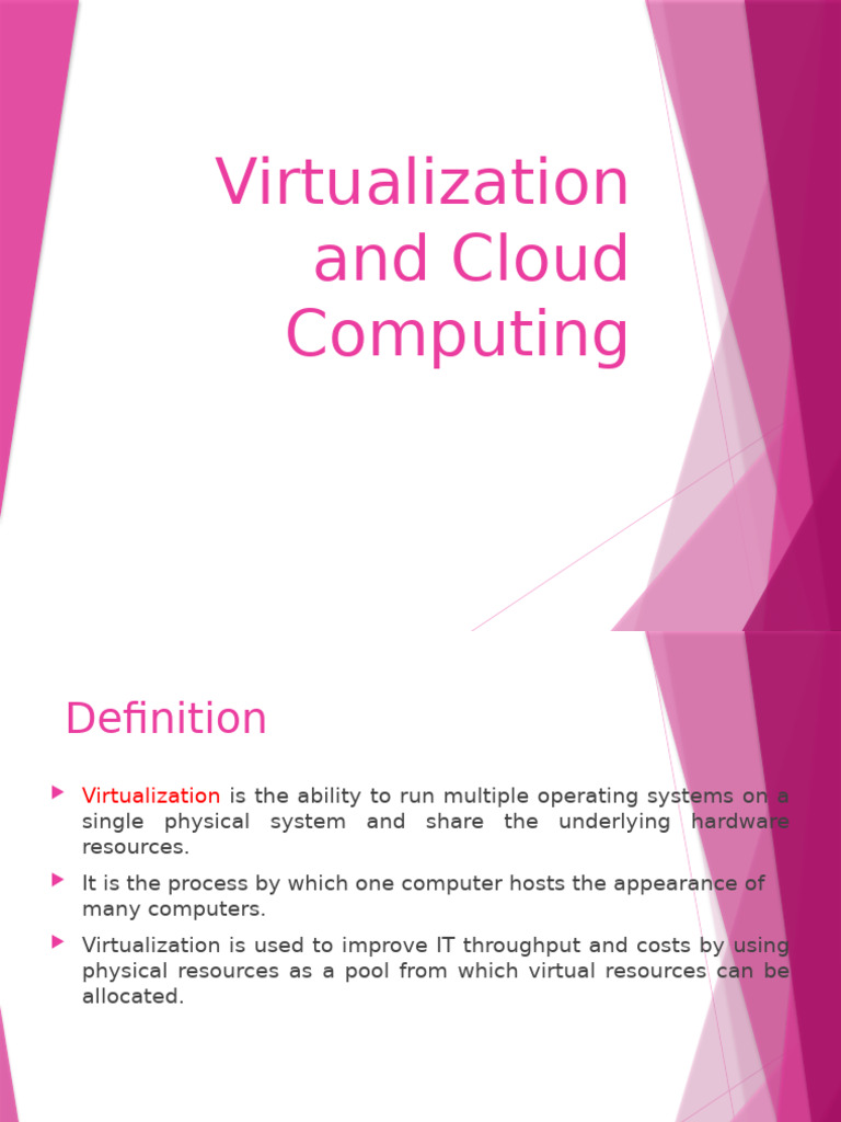 Virtualization New1 | PDF | Virtualization | Virtual Machine