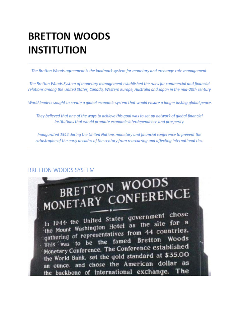 Bretton Woods Institution (1) - 033706 | PDF | World Trade Organization ...
