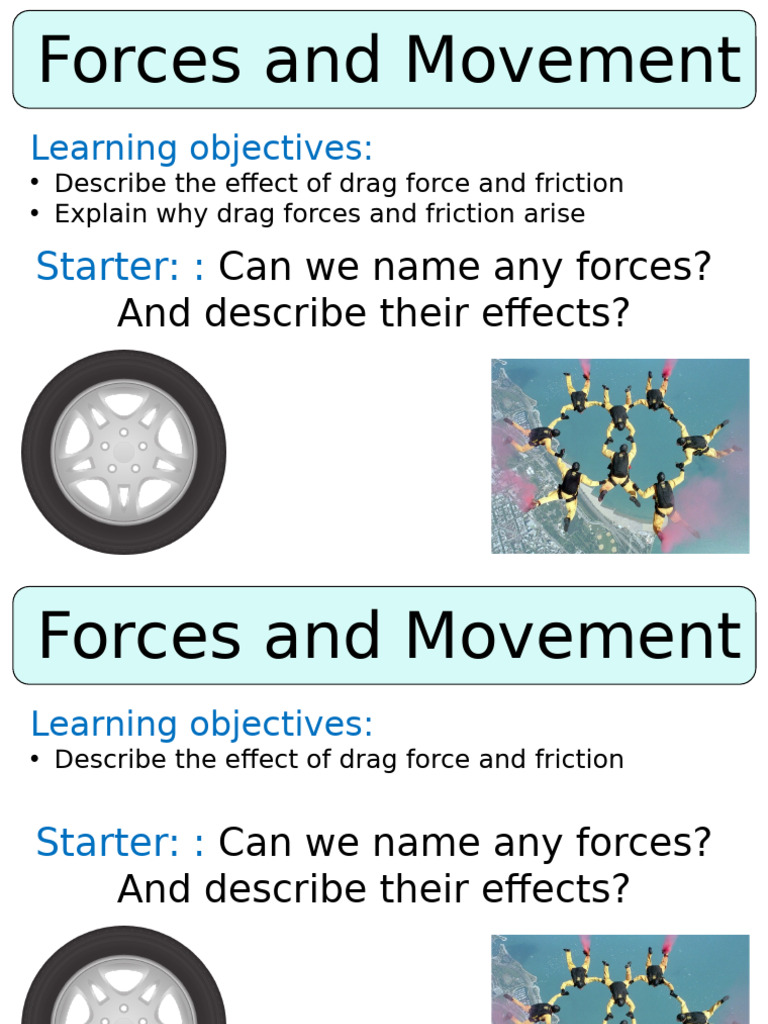 Understanding Forces: Drag and Friction | PDF | Force | Friction