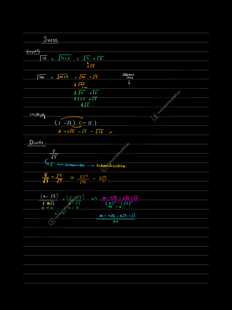 4. Surds, Logs | PDF