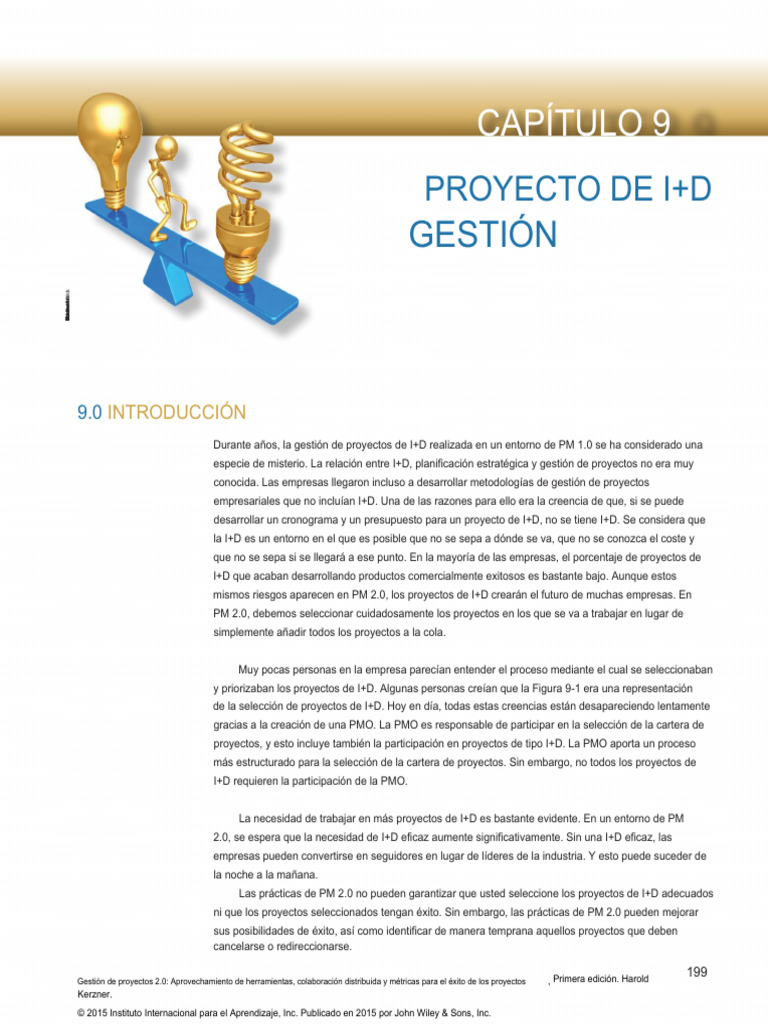 Project Management 2 0 - 2015 - Kerzner - R D Project Management | PDF | Investigación y ...