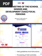 2024 GAD Webinar Series Overview | PDF | Gender | Gender Studies