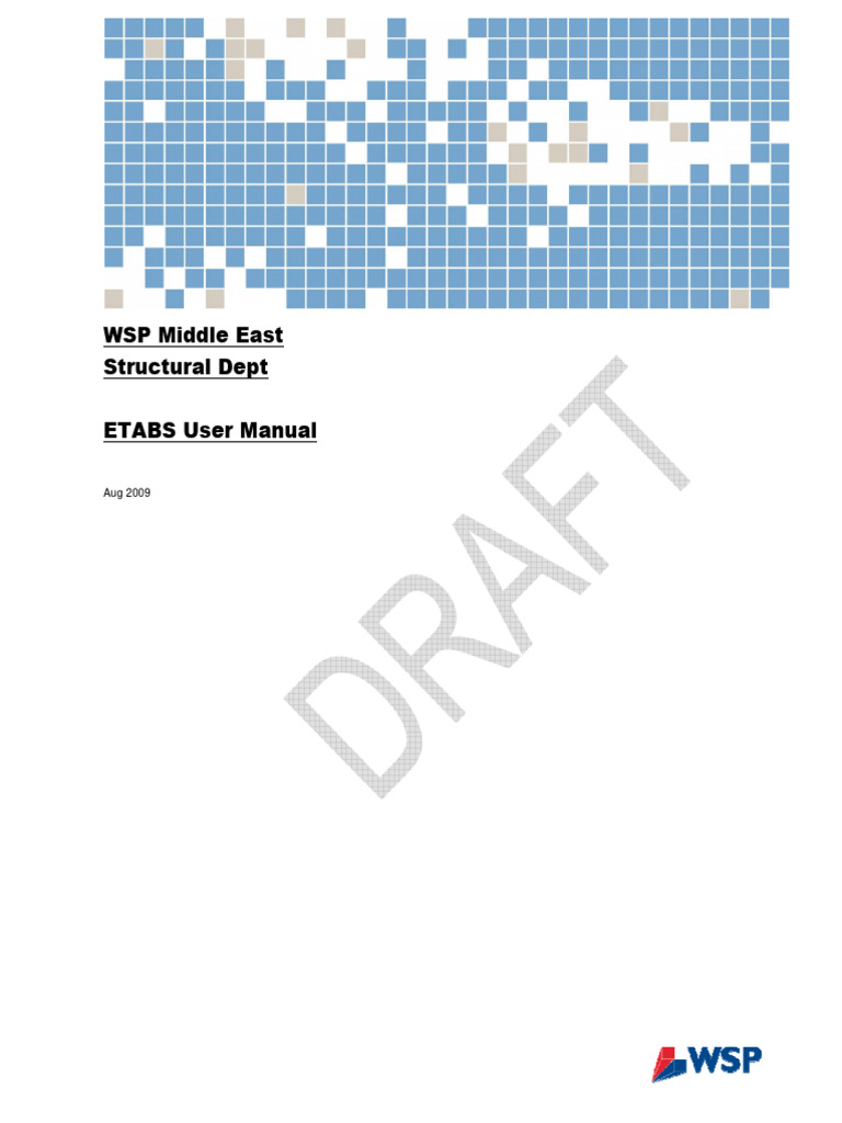 ETABS Model Guidelines for WSPME | PDF | Concrete | Strength Of Materials