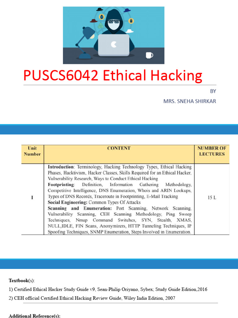 EH UNIT 1 | PDF | Port (Computer Networking) | Security