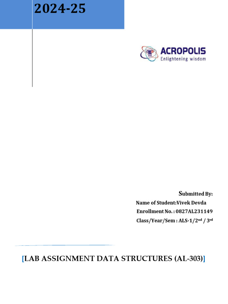 DSa Com Vivek | PDF | Algorithms And Data Structures | Computing