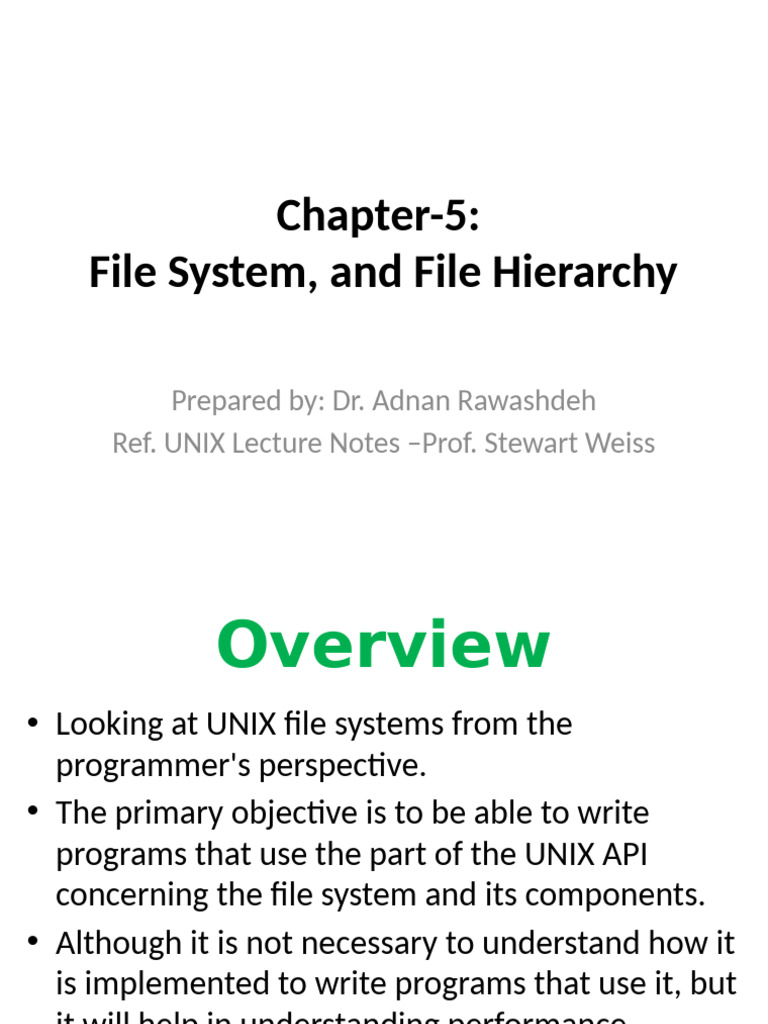 Ch5.FileSystemFileHierarchy_35 | PDF | File System | Computer File