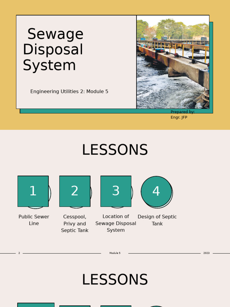 Cesspool and Septic Tank Design Guide | PDF | Sanitary Sewer | Septic Tank