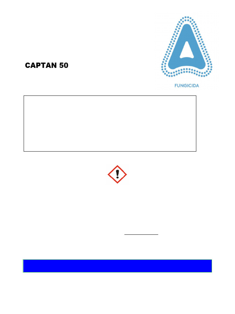Fungicida Captan 50: Uso y Precauciones | PDF | Agua | Agua subterránea