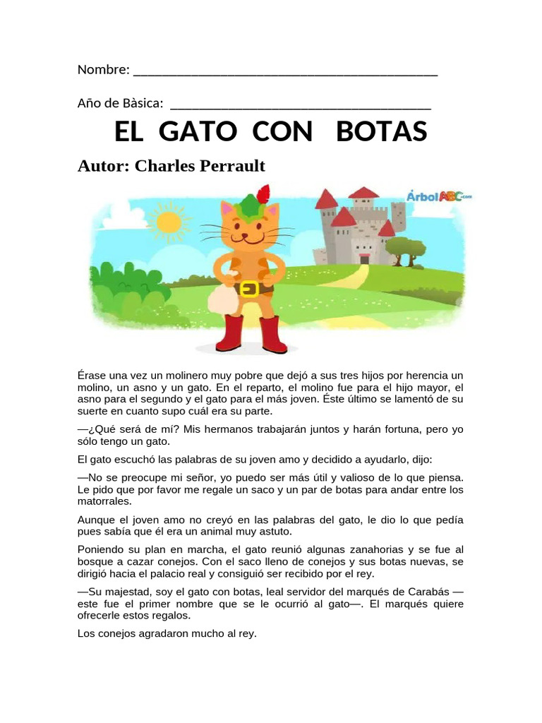 El ingenioso gato con botas | PDF