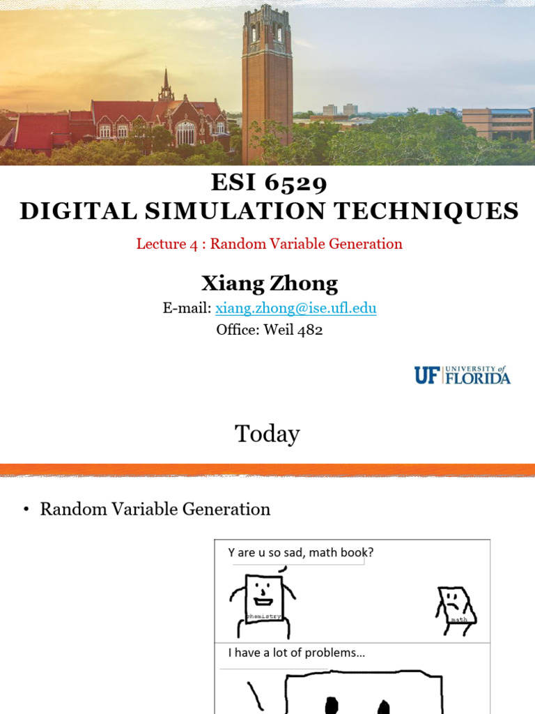 Lec04 Random Variable Generation | PDF | Probability Distribution | Random Variable