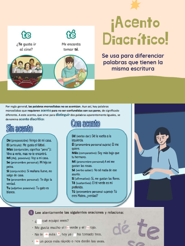 ¡Acento Diacrítico! (1) | PDF