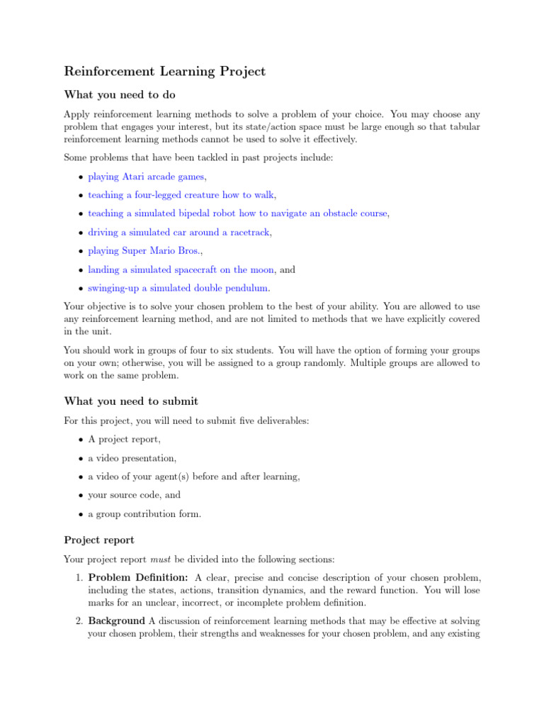 Projects Specs | PDF | Plagiarism | Evaluation