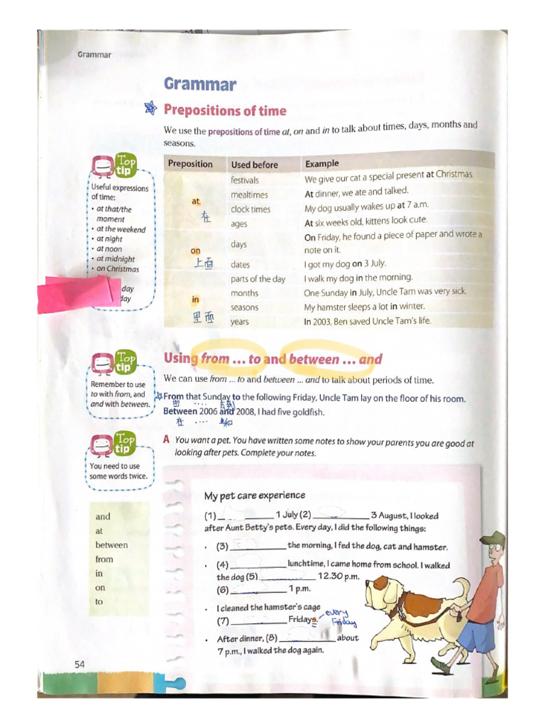 We Use The Prepositions of Time At, On and in To Talk About Times, Days ...