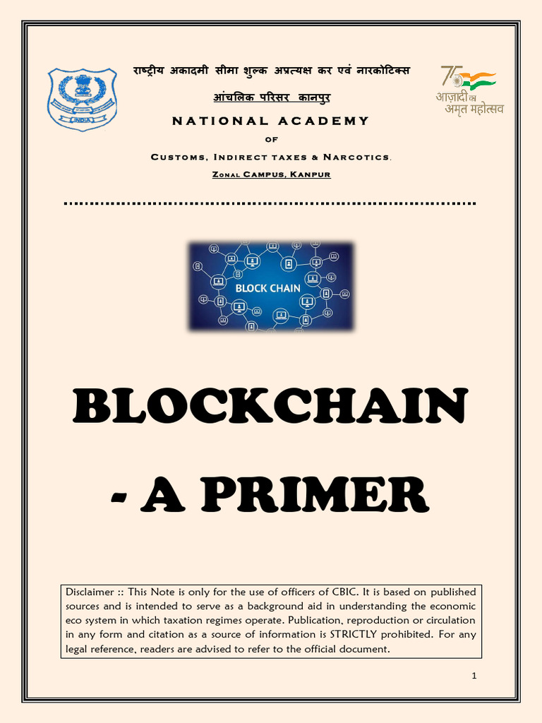 Blockchain - A Primer Rules | PDF | Public Key Cryptography | Key ...