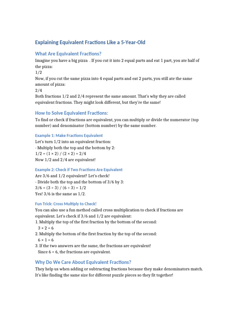 Equivalent_Fractions_Explained | PDF