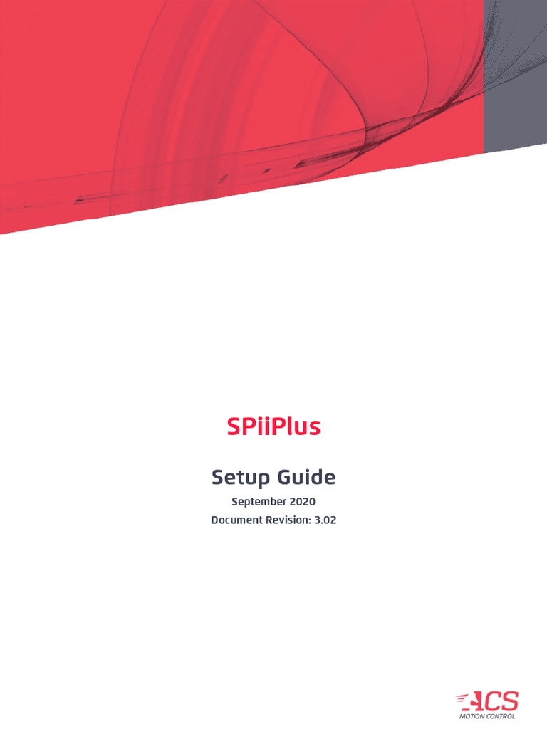 SPiiPlus Setup Guide | PDF | Microsoft Windows | Windows Xp