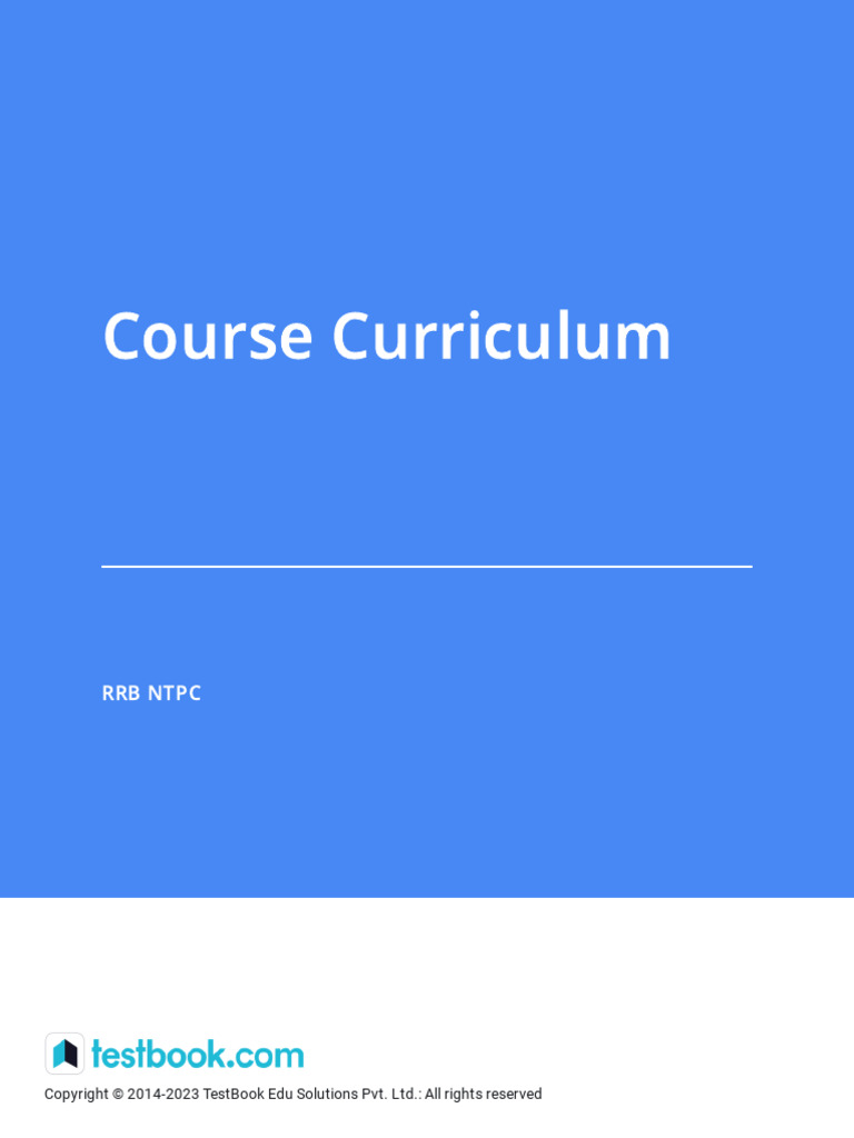 Course Curriculum | PDF