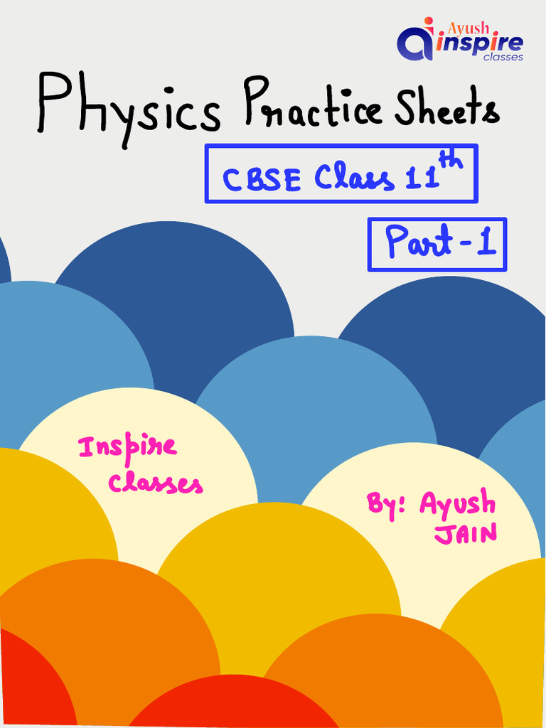 CBSE Class 11 Physics Practice Sheets | PDF | Force | Newton's Laws Of ...