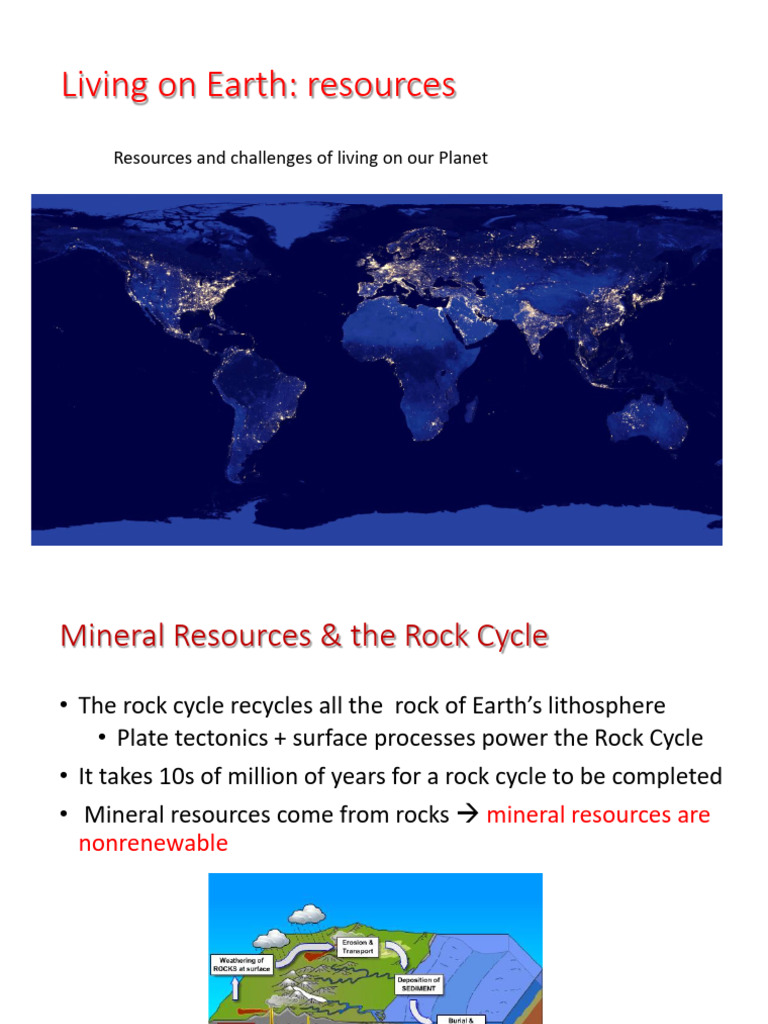 18 - Living On Earth - Mineral Resources - F24 | PDF | Mining | Ore